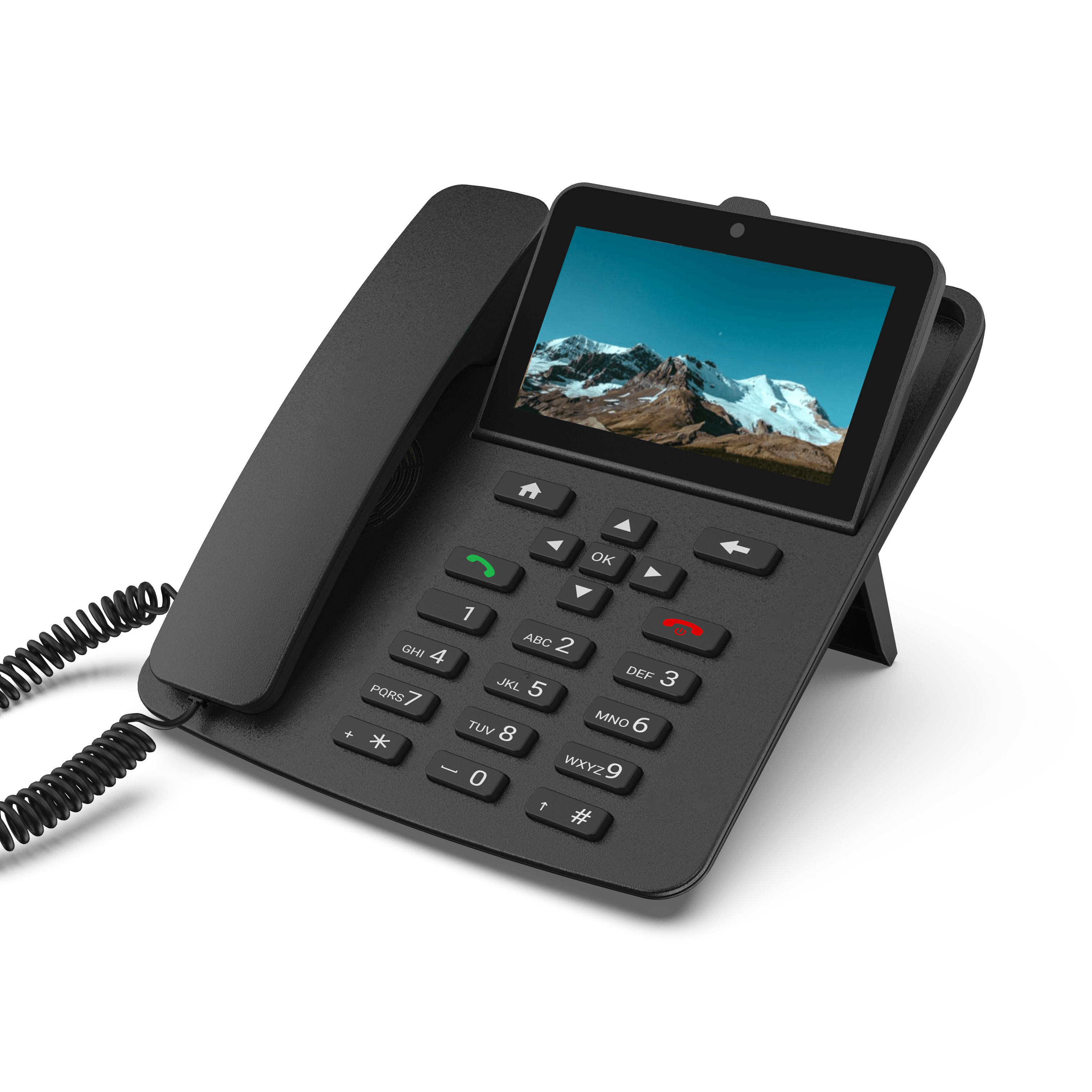 3700 5.5 inch Touch Screen Android Desktop Phone Color screen Hotspot ...