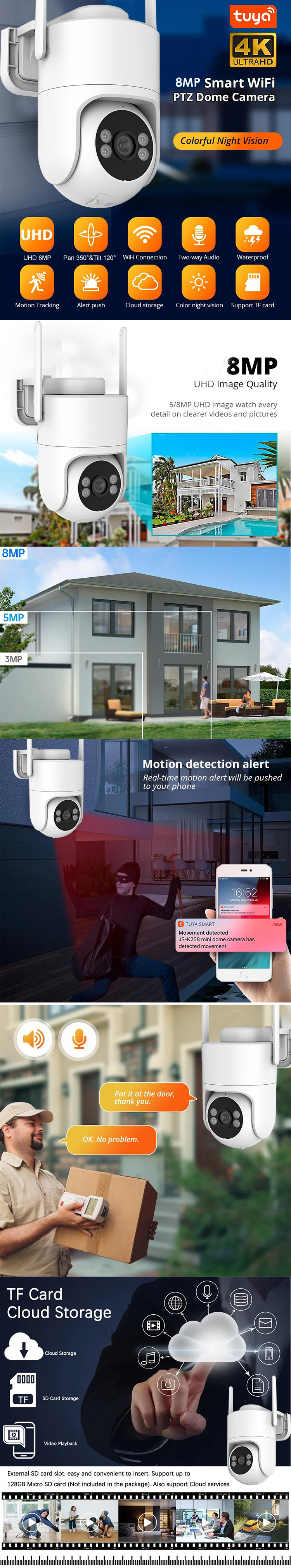 Innotronik Tuya Outdoor Pan Tilt WiFi Camera Model No.: ITY-PT34 | 安全與監視 | 物聯網