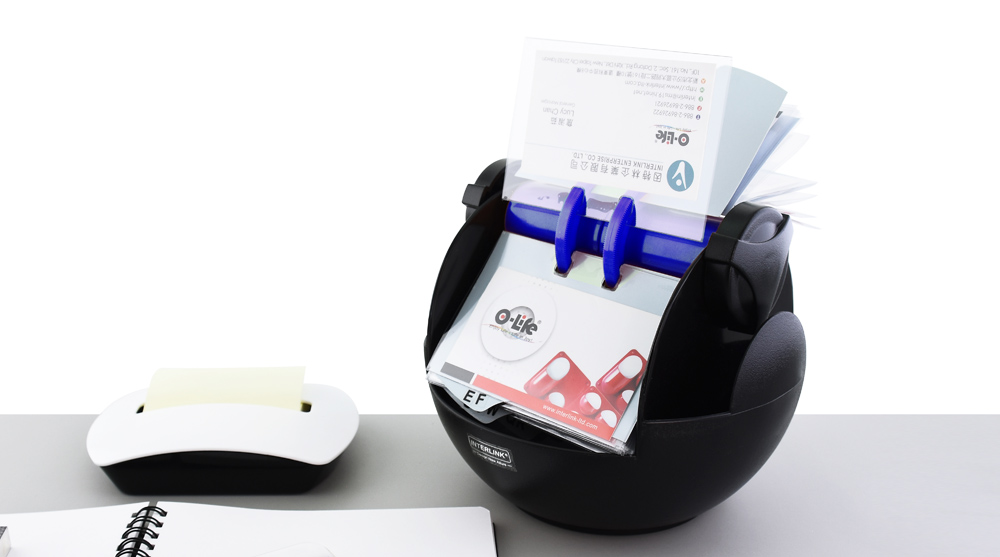 Rotate Desktop Business Card Holder | Files & Organizers | Stationery