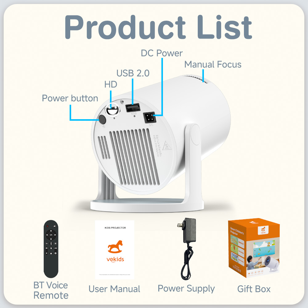 Topleo 4k Projector Smart Home Theater Overhead Hy300 Pro Kids ...