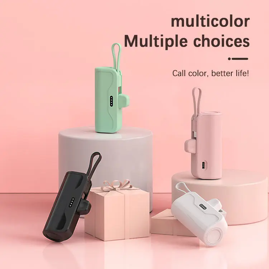 2 IN 1 Mini Capsule Power bank 5000Mah | Mobile Phones, Tablets ...