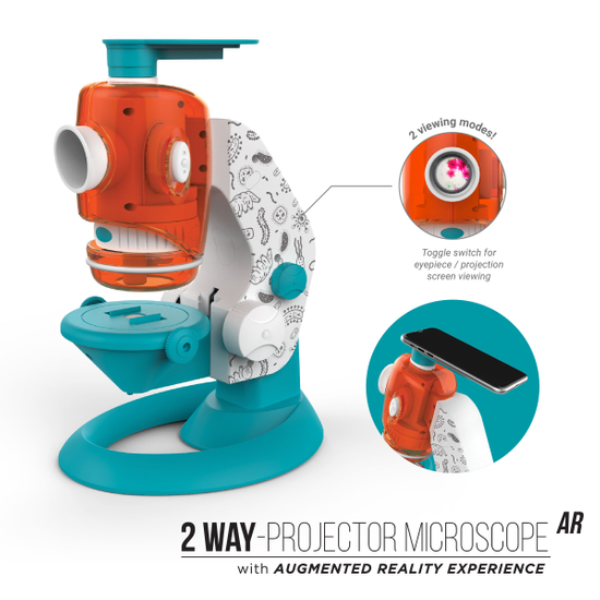#35014 / AR 100/200/450X 3-WAY PROJECTOR SMART MICROSCOPE SET -STEM ...