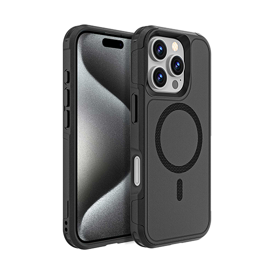 For iPhone 16 Pro Magnetic Charging Shockproof Case, Heavy Duty Drop ...