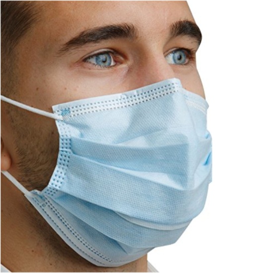 100pcs Disposable Earloop Face Masks (Blue) | Health Care & Medical ...