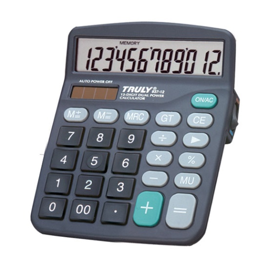 12-Digit Dual Power Calculator (837-12) | Stationery | Printing ...