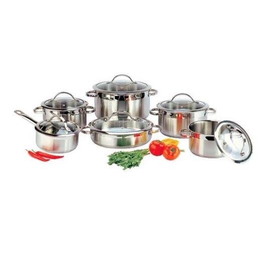 18/10 Stainless Steel Cookware - 12 Piece Cookware Set | Home Products ...