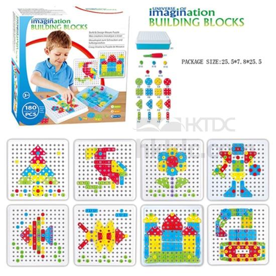180 pcs DIY Building Blocks Puzzle Set | Gifts, Toys & Sports Supplies