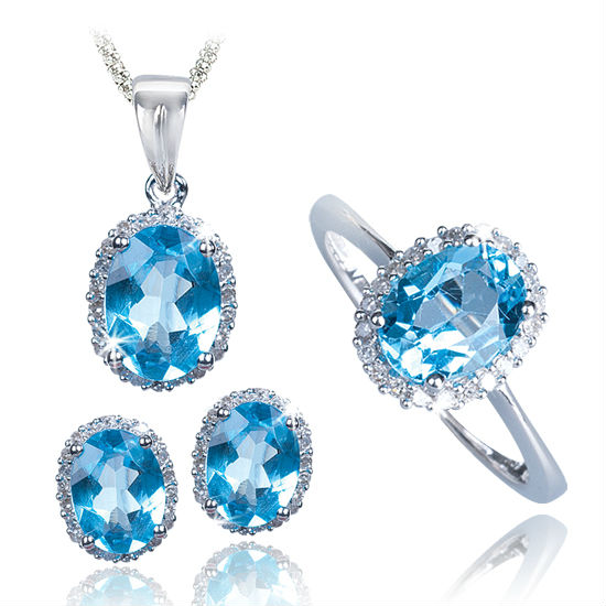 18K Diamond & Gemstone Set | Jewellery & Watch