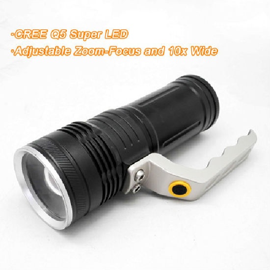 2015 Cree Q5 Newest Best Handheld Spotlight LED Flashlight Camping Lamp ...