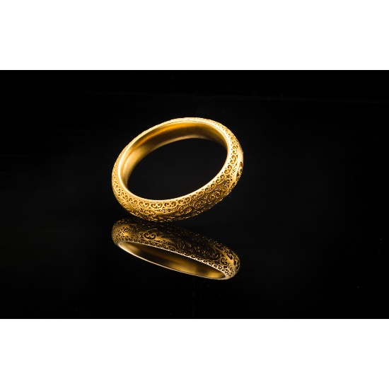 24K Gold Filigree Inlay Bracelet | Jewellery & Watch