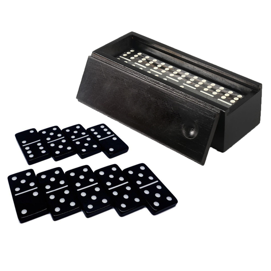 28 Pcs Black Dominoes Box Set | Gambling Games | Gifts, Toys & Sports ...