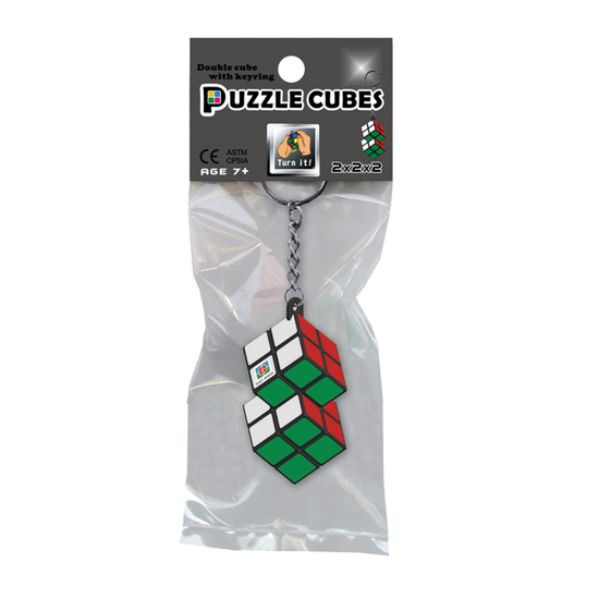 2x2x2 Mini Multi- Puzzle Cube with Keychain (Double) | Educational Toys ...