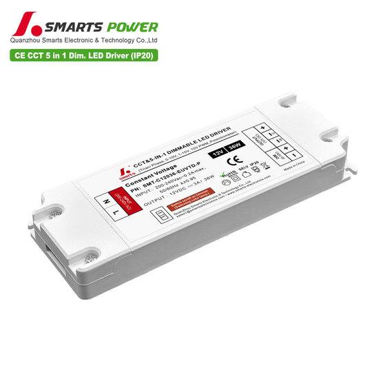 3 CCT Switchable output 36w triac 0-10v PWM 5 in 1 dimming led driver ...