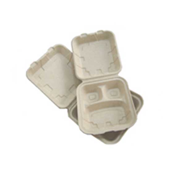 3-Compartment Clamshell Container | Food & Beverage