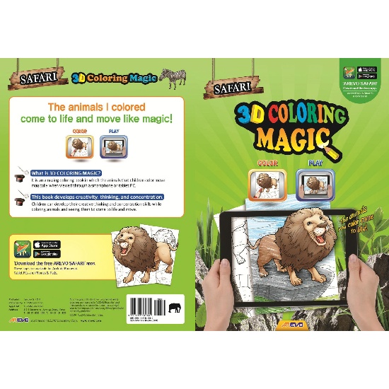 3D Colouring Magic Safari | Printing & Packaging, Stationery & Office ...