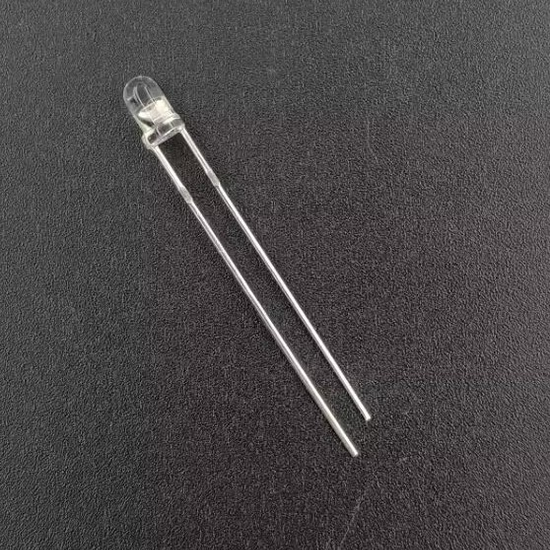 3mm Round Solid State LED Lamp, 12V Resistor LED With Flange ... 3mm Round Solid State LED Lamp, 12V Resistor LED With Flange ...