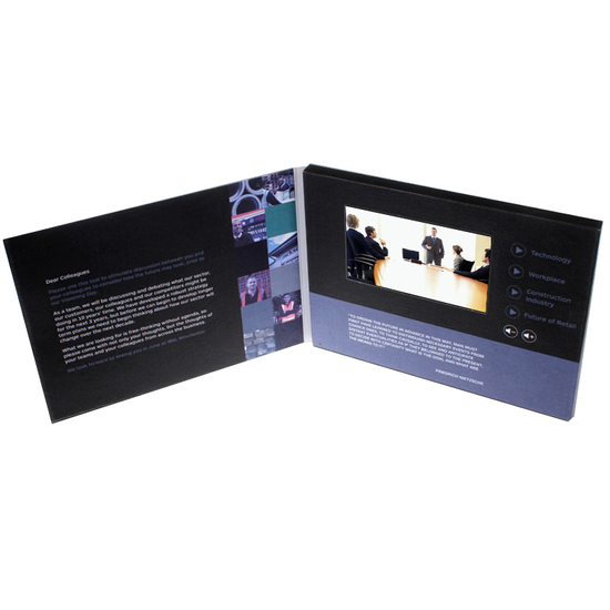 4.3 Inch LCD Screen Video Brochure Printing Paper Craft Gift with ...
