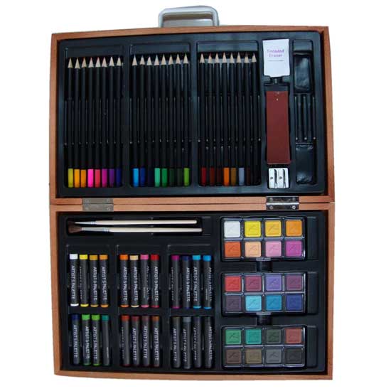 82pc Wooden Box Art Set | Gifts, Toys & Sports Supplies