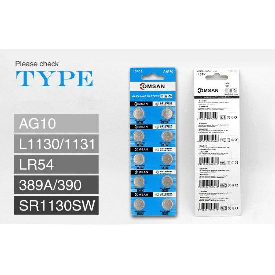 AG10/SR1130/389/LR1131/1130 Alkaline Button Cell | Batteries | Consumer ...