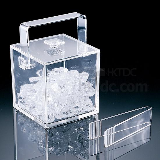Acrylic Ice Bucket with tongs, barware, drinkware | 家居用品，燈飾及建築