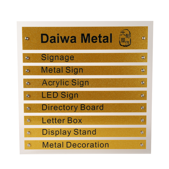Acrylic Wayfinding & Directional Signage | Green Building Supplies ...