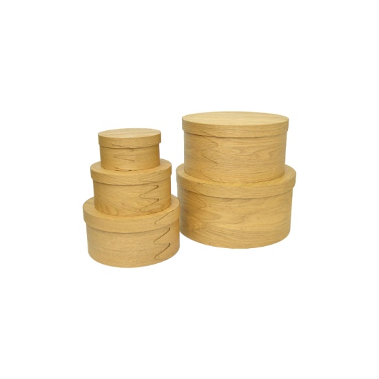 Ash Veneer Round Box with Lid | Home Products, Lights & Constructions