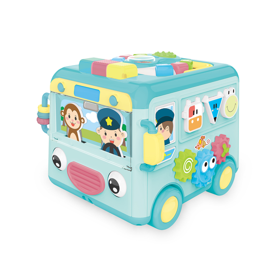 Baoli Multi-Function Baby Learning Bus Toy, Musical Activity Toy with Tools and Gears, Early ...