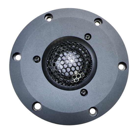 Beryllium Dome Tweeter 104mm Round Black Aluminum Faceplate | Car Audio ...