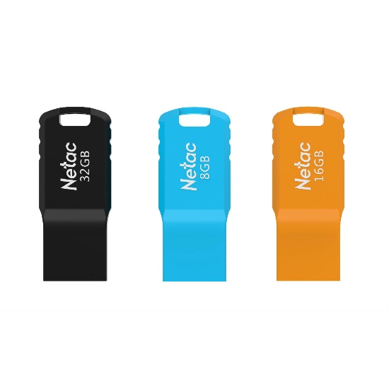 Blue/Orange/Black USB2.0 ABS Plastic 8GB-32gb Netac USB Flash Drive ...