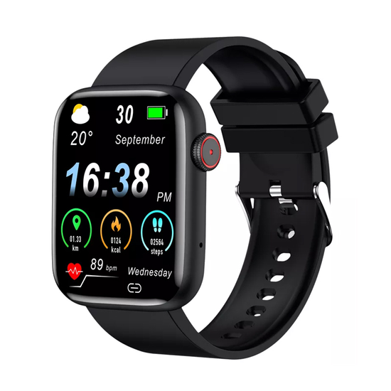 BlueNEXT 1.95 inch Full Screen T12 Pro Smart Watch Heart Rate ...