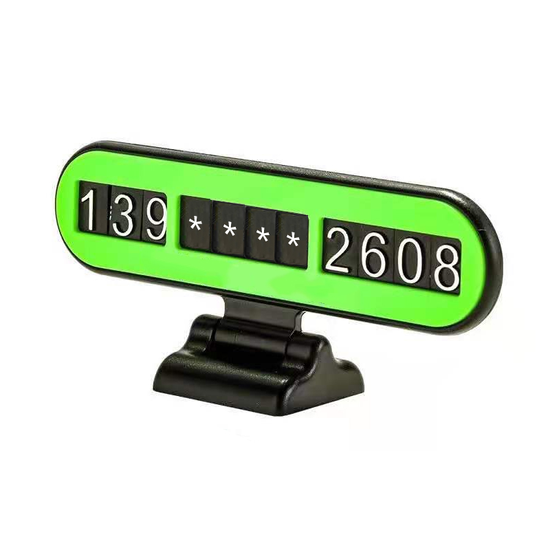 BlueNEXT Car Luminous Parking Number Card,Universal Temporary Stop Sign ...