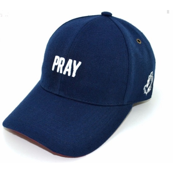 Catholic Words Baseball Cap, PRAY Embroidered in White Thread | Fashion ...