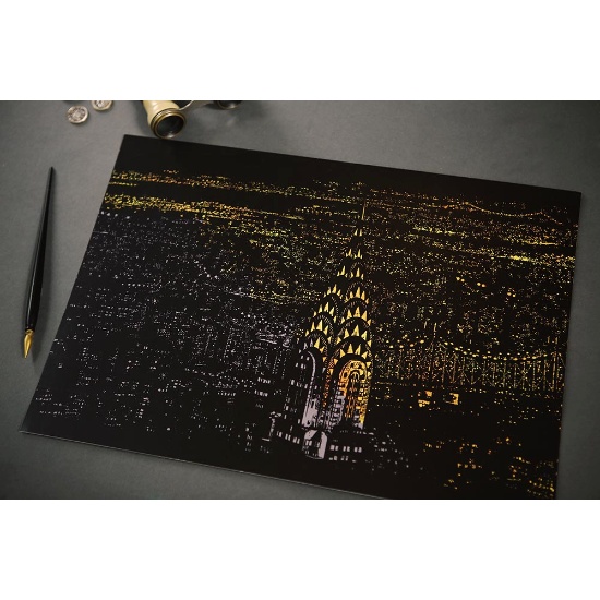 City Night View Scratch Drawing | Gifts, Toys & Sports Supplies