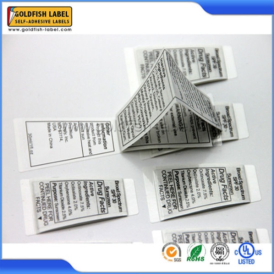Custom Die-Cut Adhesive Folding Label Sticker