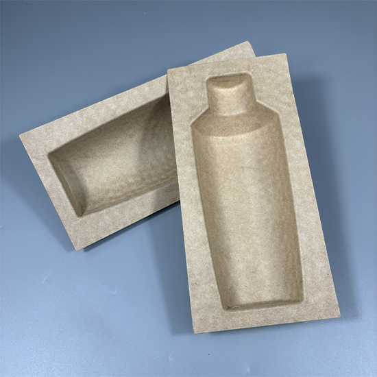 Custom Eco Friendly Molded Pulp Packaging Box for Wine Packaging Bottle ...