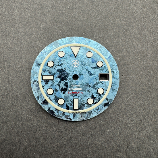 Custom Made Watch Dial And Parts OEM Crystallized Titanium Dial | Watch ...
