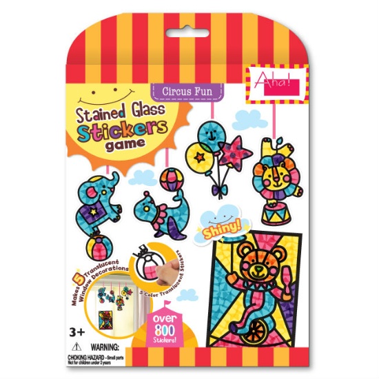 DIY Circus Stained Glass Sticker | Gifts, Toys & Sports Supplies