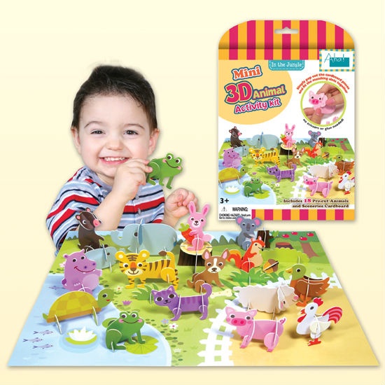 DIY Mini 3D Animal Paper Craft Activity Kit - In the Jungle | Gifts ...