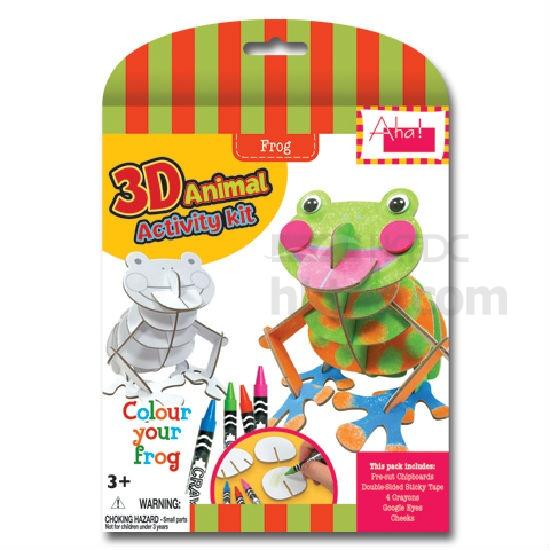 DIY Paper Craft 3D Animal Activity Kit - Frog | Gifts, Toys & Sports ...