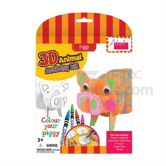 DIY Paper Craft 3D Animal Activity Kit - Pig | Gifts, Toys & Sports ...
