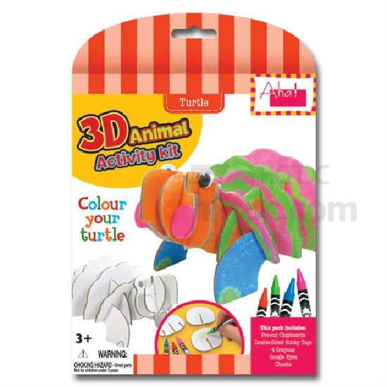 DIY Paper Craft 3D Animal Activity Kit - Turtle | Gifts, Toys & Sports ...