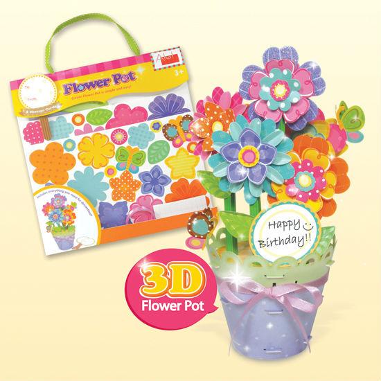 DIY Paper craft - 3D Flower Pot | Gifts, Toys & Sports Supplies