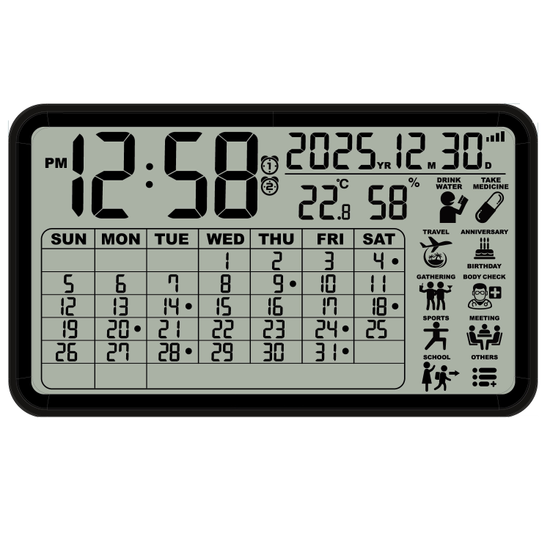 Digital Alarm Clock with Reminder and Full Calendar | Clocks | Watches ...