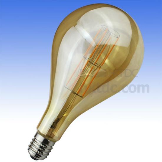 Dimmable amber A165 E40/E27 LED filament bulbs | Environmental ...