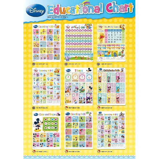 Disney Educational Chart | Stationery | Printing & Packaging ...