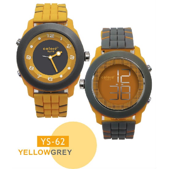 Dual Time Zone Analogue Digital Watch(Front & Back Time Display ...