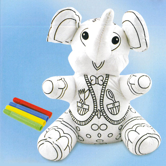 Elephant-Shaped 3D Coloring Toy | Gifts, Toys & Sports Supplies