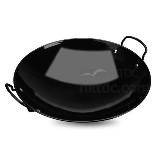 Enamel Wok, Enamelware Wok, Wok, Porcelain Enamel Wok, Kitchenware Wok ...