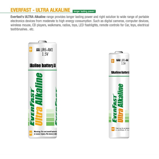 Everfast Ultra Alkaline Battery 1.5V LR6 LR03 | Batteries | Consumer ...