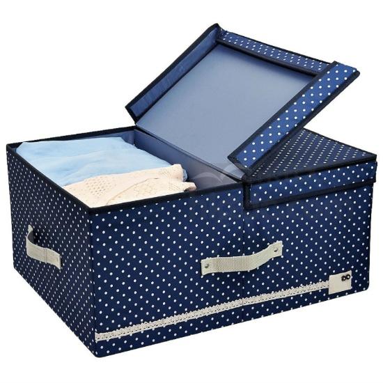 Fabric Foldable Thick Polyester Storage Clothes Organizer Box | Home ...
